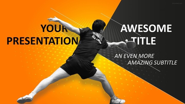 Table Tennis Powerpoint Templates Free Printable Templates