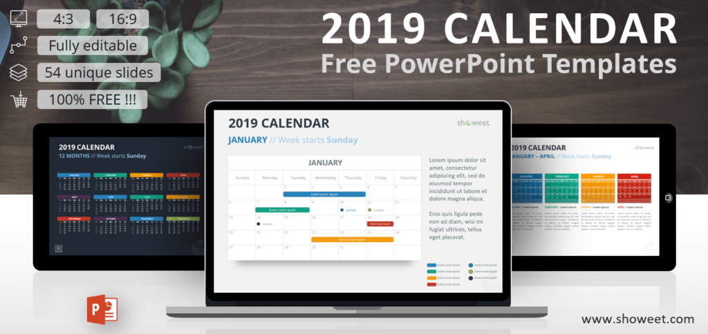 Free Calendar Google Slides and PowerPoint templates