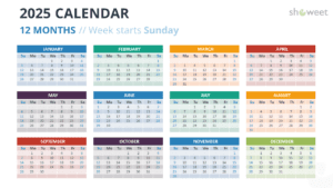 2025 Calendar Templates for PowerPoint & Google Slides